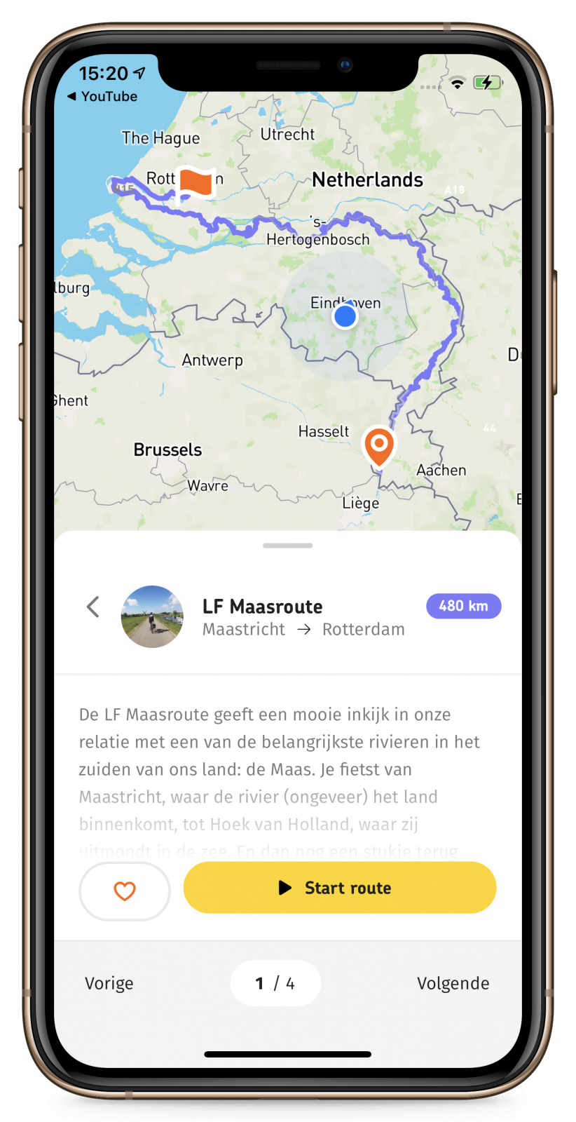 Nieuwe app van Fietsersbond Routeplanner nu te downloaden - Fietsersbond