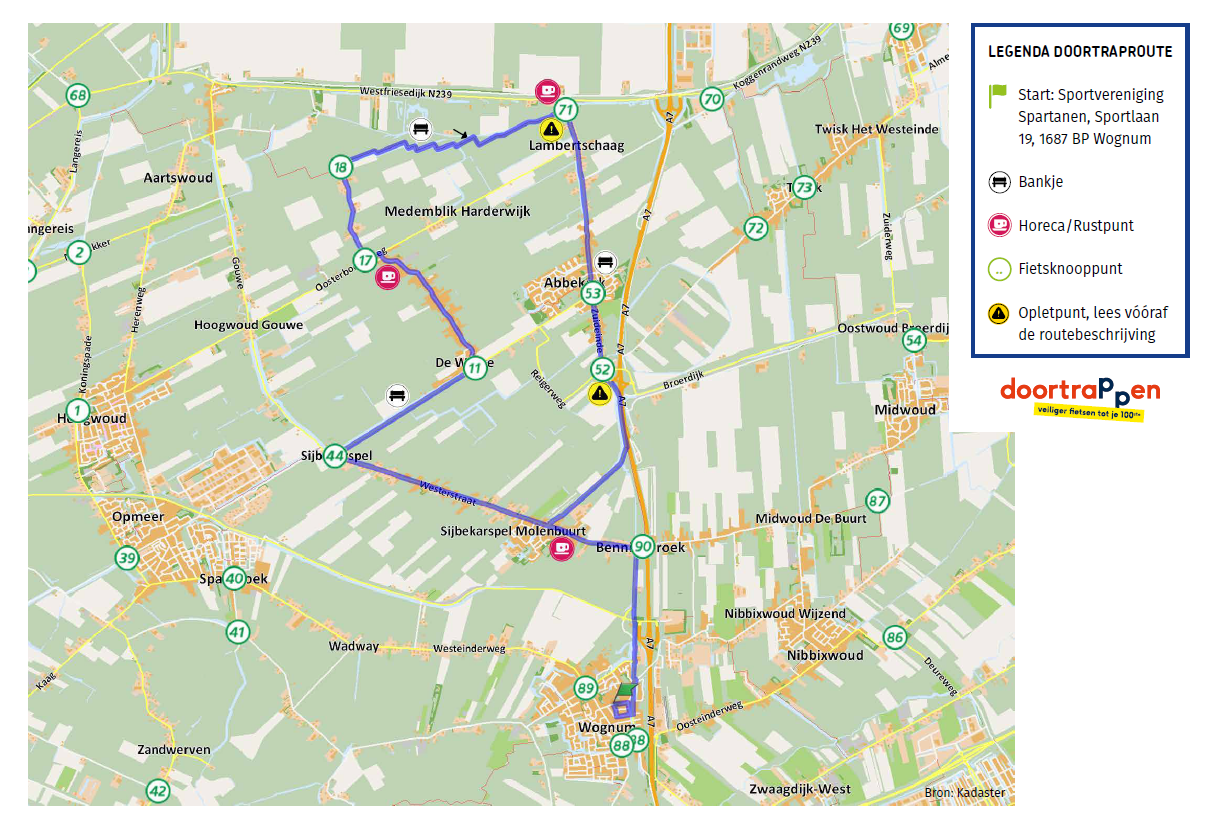 Doortraproute Wognum - Fietsersbond